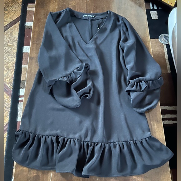 Zara | Dresses | T Zara Ruffle Dress | Poshmark